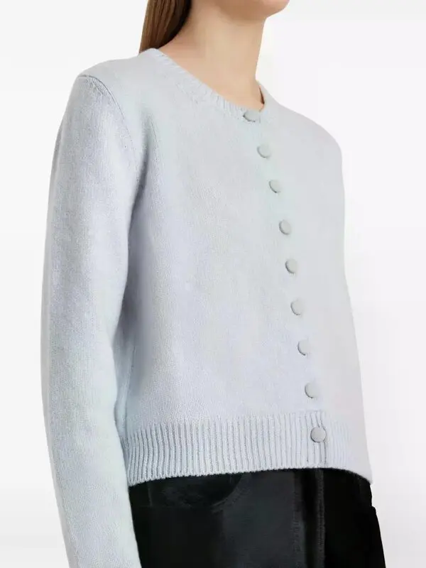 Khaite Everheart Button Cashmere Cardigan
