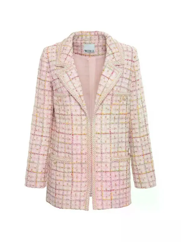 WEILL Tweed Braided-trim Blazer