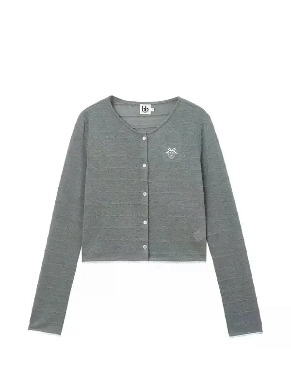 B+AB Embroidered Cropped Cardigan