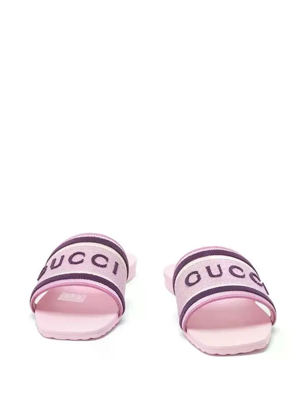 Gucci Logo Strap Slippers