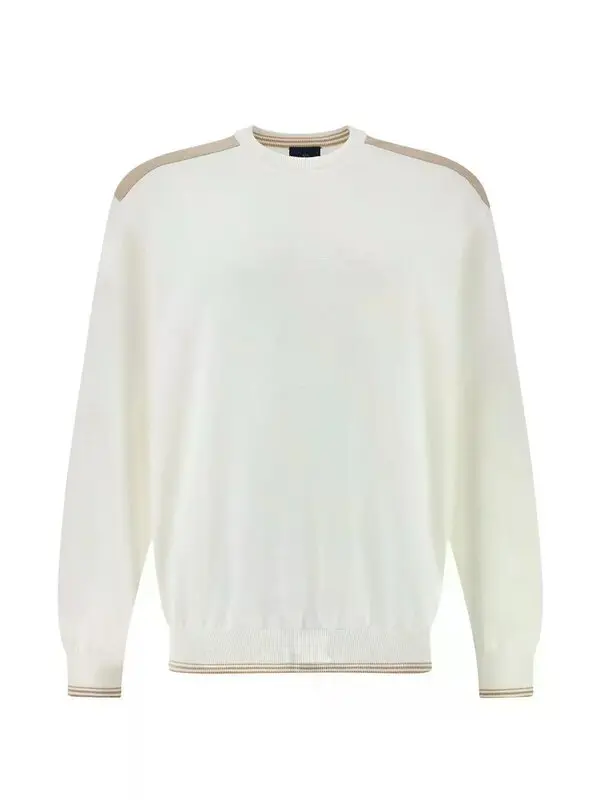 Paul & Shark Crew-neck Panelled Sweater