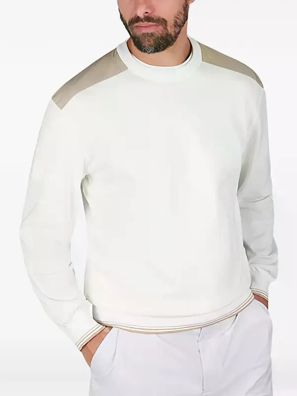 Paul & Shark Crew-neck Panelled Sweater