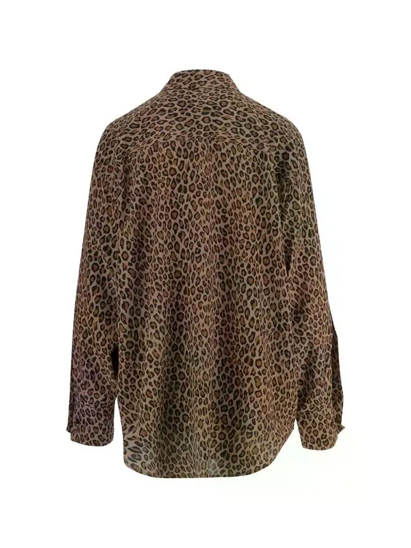 SA SU PHI Animal Print Bow Detail Shirt