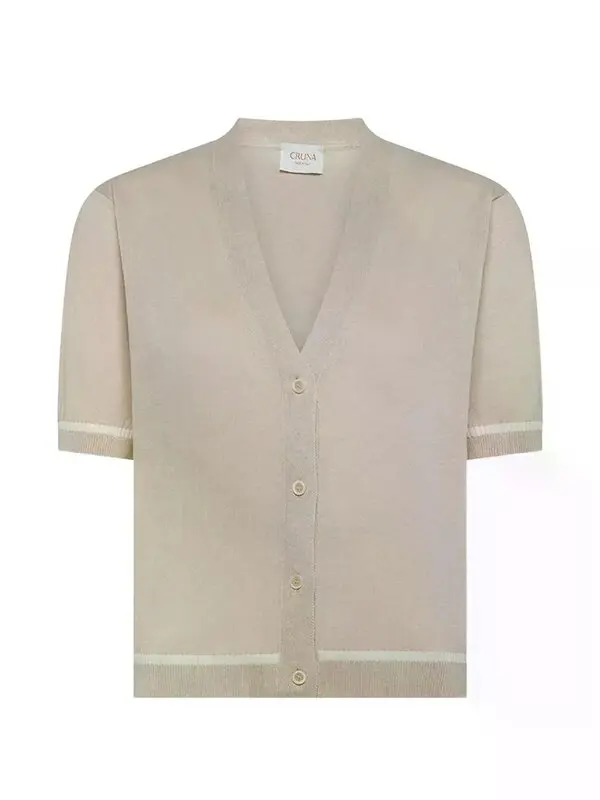 CRUNA V-neck Striped Knitwear