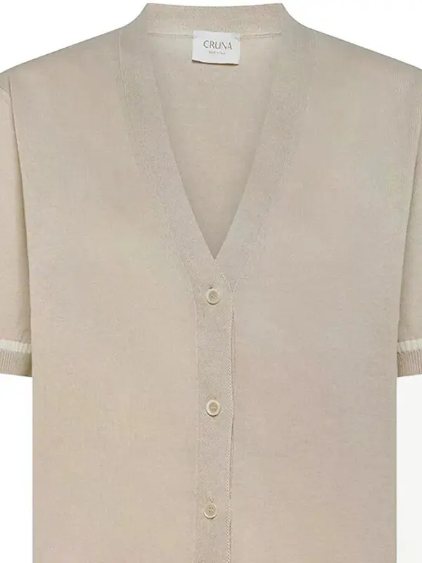 CRUNA V-neck Striped Knitwear