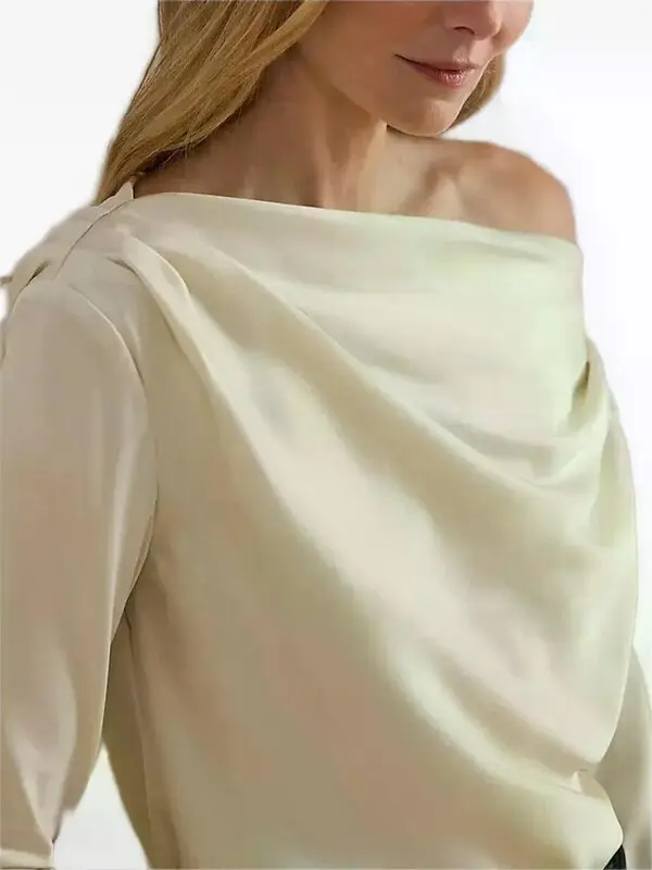 Ralph Lauren Draped Off-shoulder Blouse