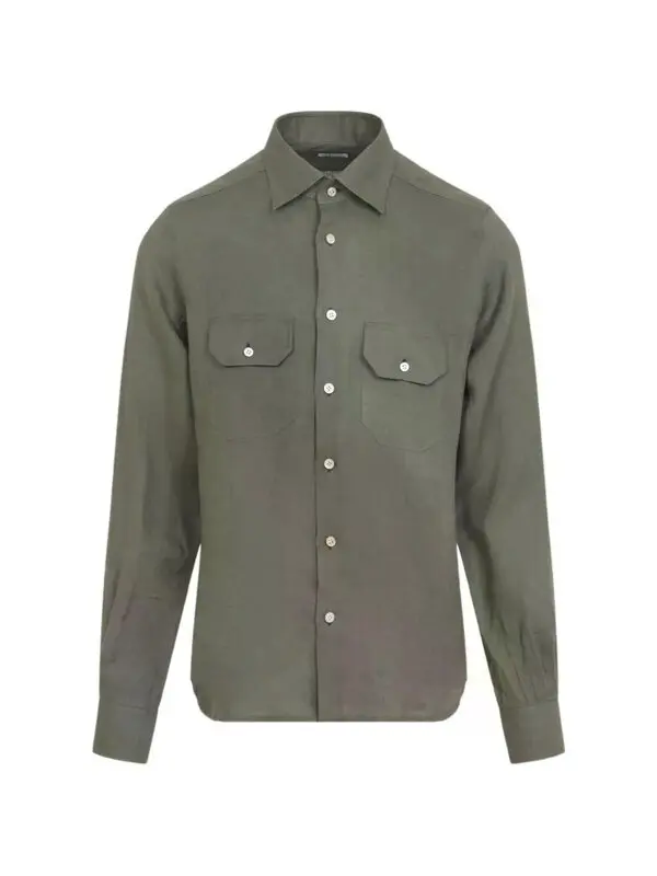 Kiton Chest-pocket Shirt - Green