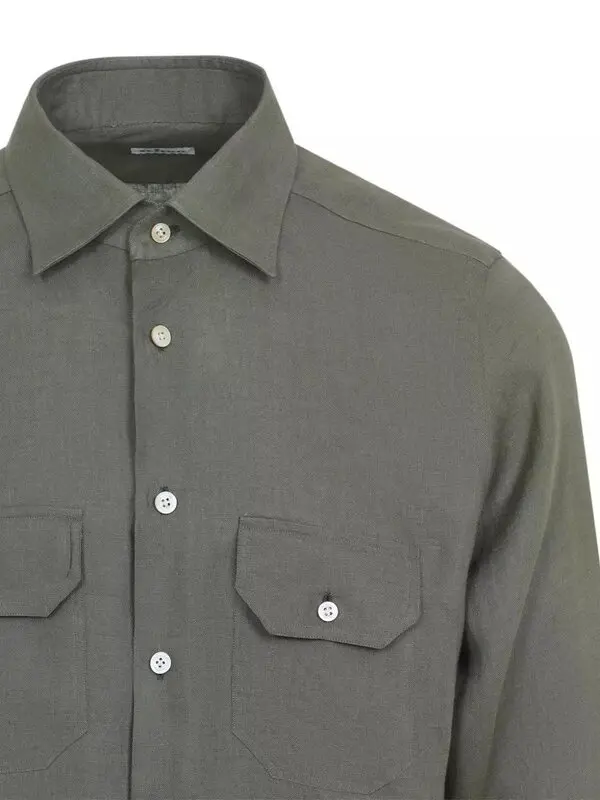 Kiton Chest-pocket Shirt - Green