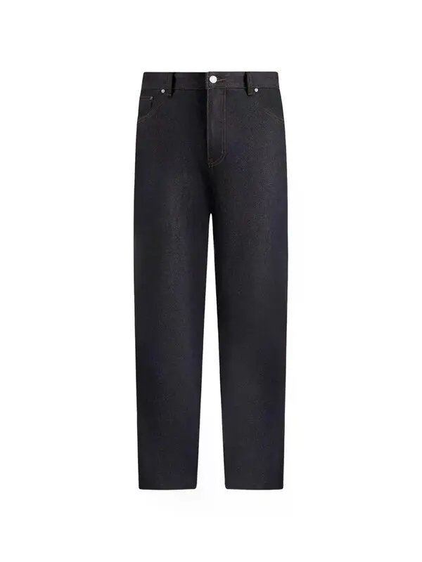 Manière De Voir Maniere De Voir Contrast Stitching Tapered Jeans