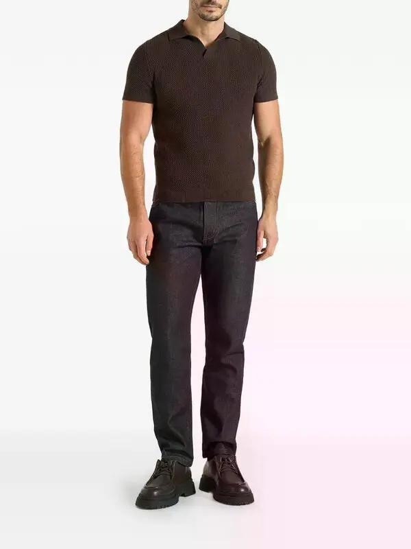 Manière De Voir Maniere De Voir Contrast Stitching Tapered Jeans