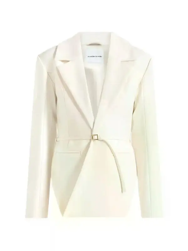 Manière De Voir Yuna Belted Blazer - Neutrals