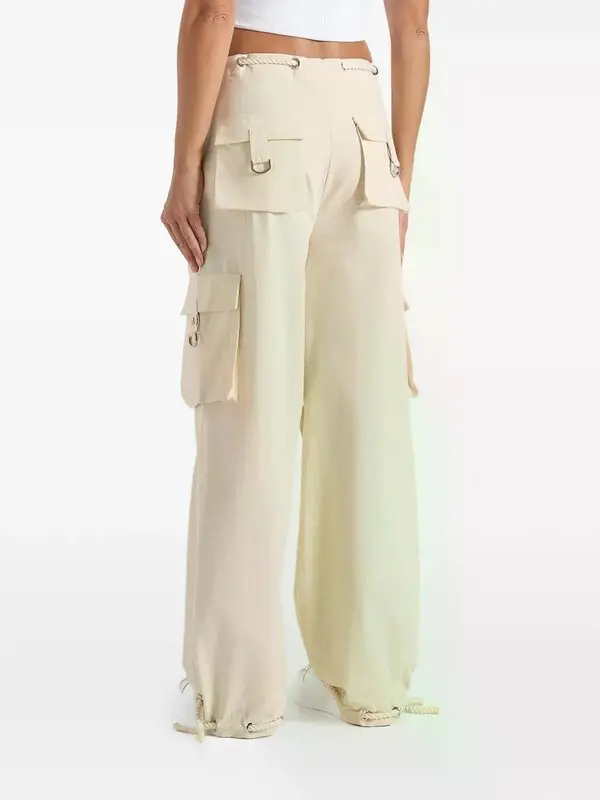 Manière De Voir Maniere De Voir Cargo Pocket Cotton Trousers