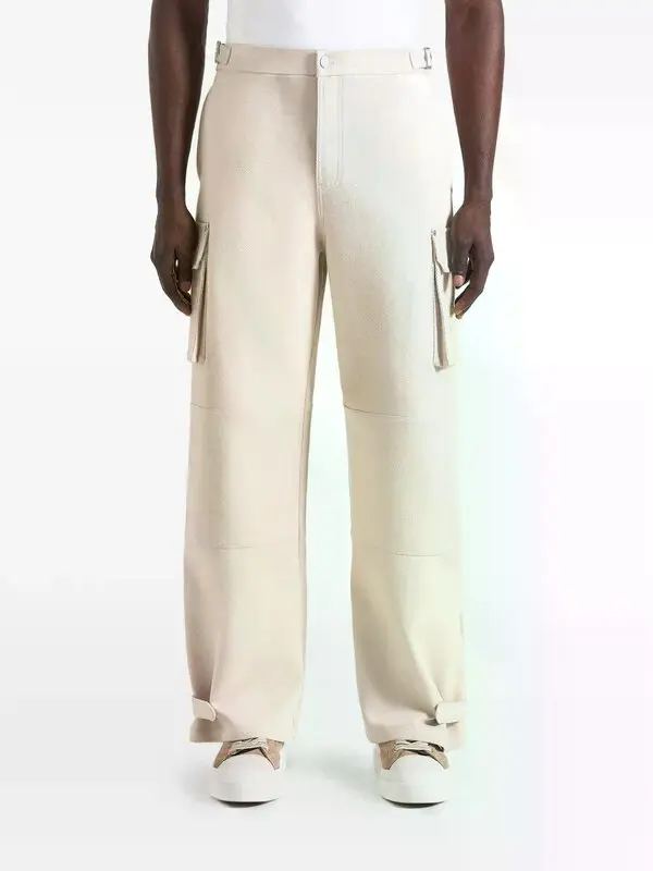 Manière De Voir Mathis Ankle Buckle Cargo Trousers - Neutrals