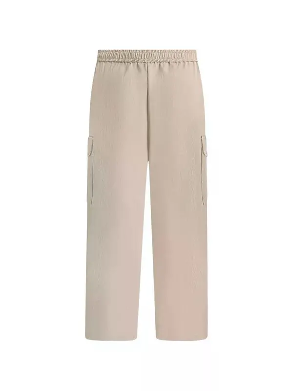 Manière De Voir Maniere De Voir Elasticated Cargo Trousers - Neutrals