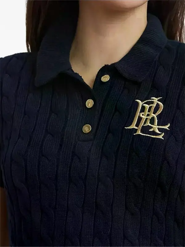 Ralph Lauren Cable-knit Polo Top