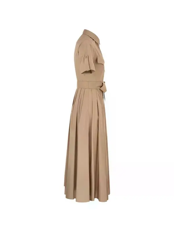 FAY Flap-pocket Belted Midi Shirt Dress