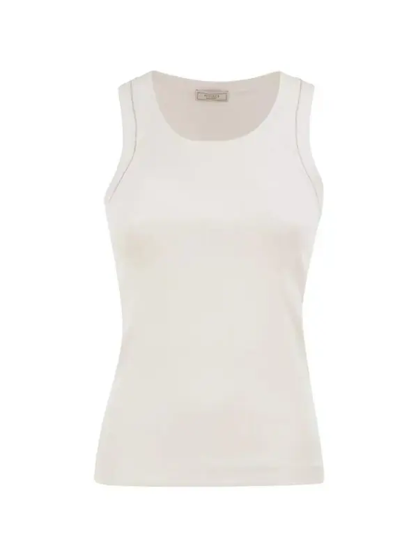 Peserico Ribbed-trim Top