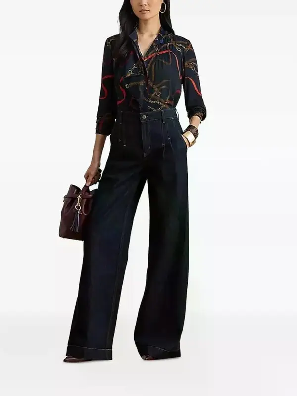 Ralph Lauren Printed Pleated Shirt