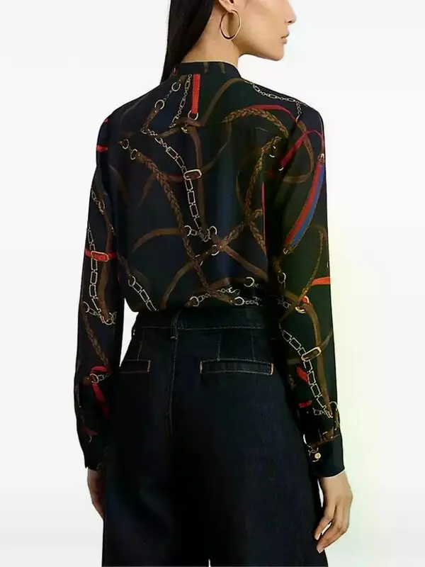 Ralph Lauren Printed Pleated Shirt