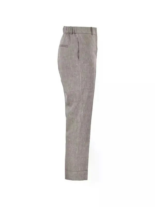 Peserico Regular Fit Trousers - Brown