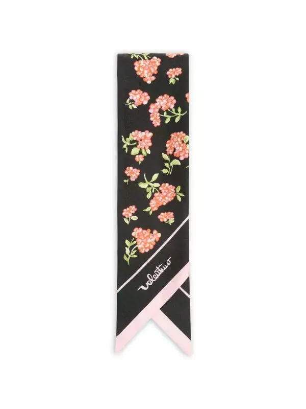 Valentino Garavani Mazzetto Coriandolo Silk Bandeau Scarf