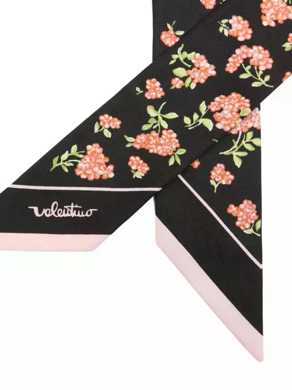 Valentino Garavani Mazzetto Coriandolo Silk Bandeau Scarf