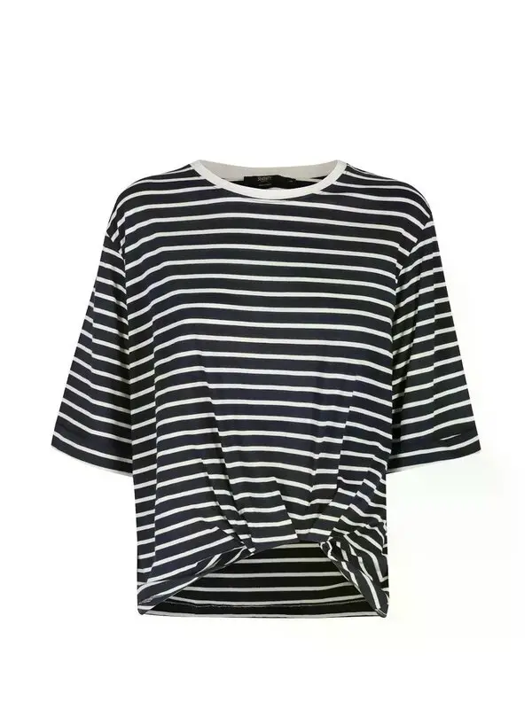 Seventy Striped Knotted Top