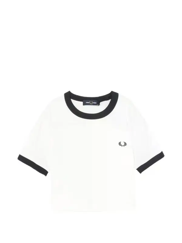 Fred Perry Logo-detail T-shirt - White