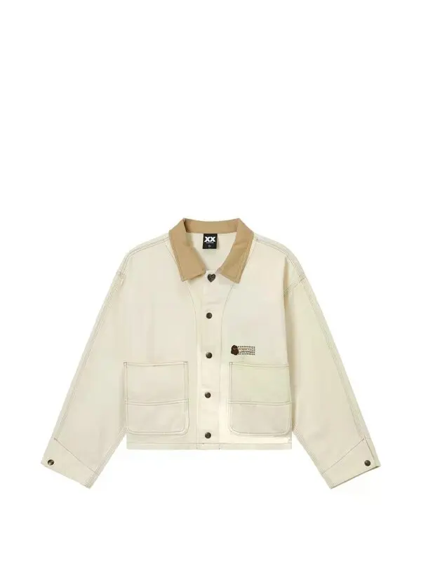 FINGERCROXX Patch Collar Cotton Jacket