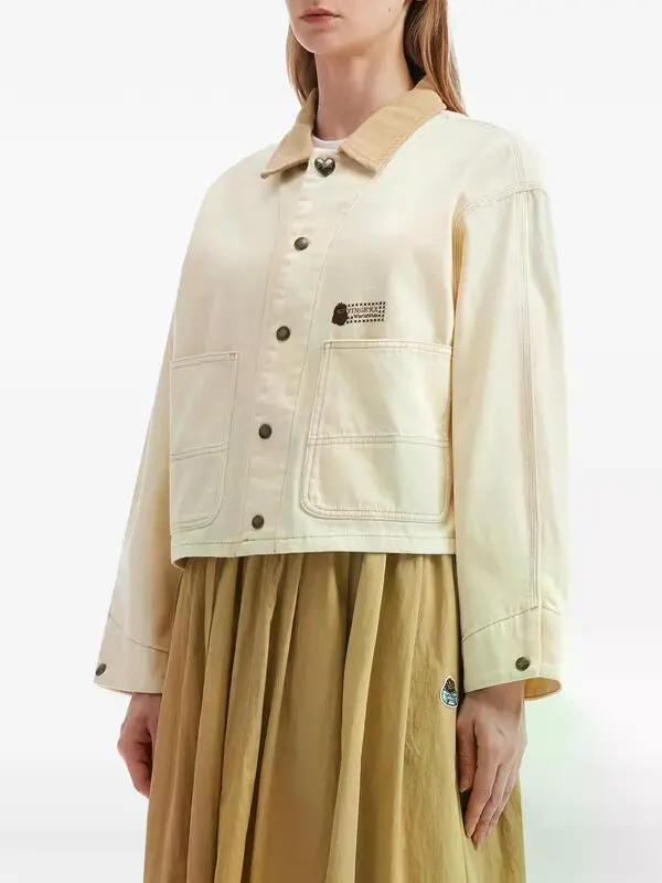 FINGERCROXX Patch Collar Cotton Jacket