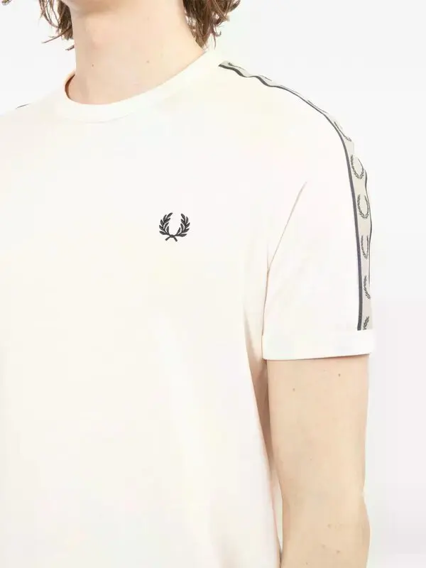 Fred Perry Taped-sleeve T-shirt - Neutrals