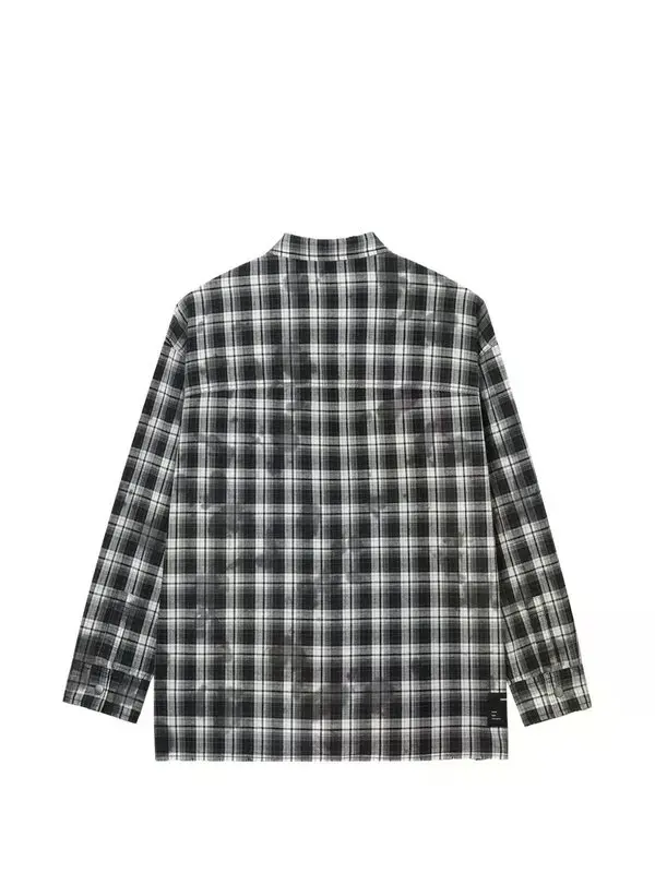 Izzue Check-pattern Shirt - Black