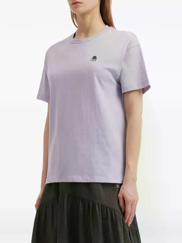 FINGERCROXX Logo-embroidered T-shirt - Purple