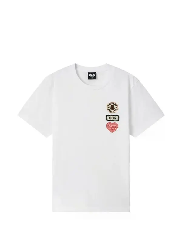 FINGERCROXX Logo-patches T-shirt - White