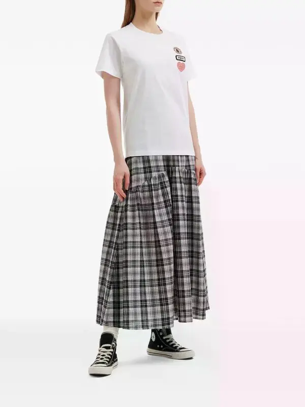 FINGERCROXX Logo-patches T-shirt - White