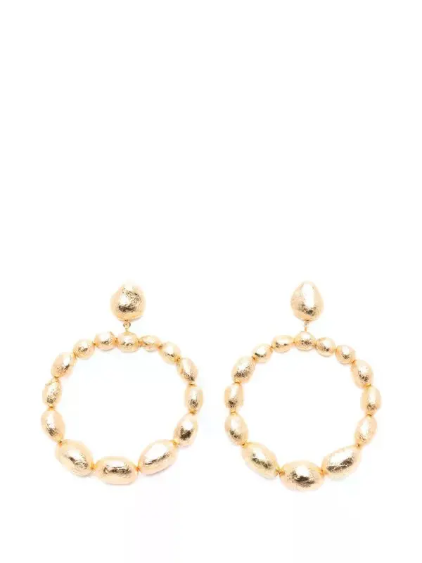 Cult Gaia Beaded Drop Earrings - Gold