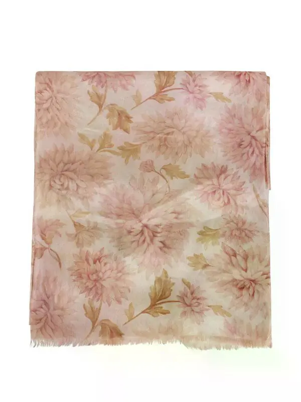 Seventy Floral Scarf - Neutrals