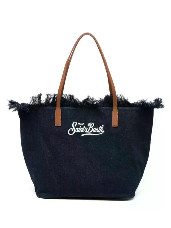 MC2 SAINT BARTH City Logo-embroidered Tote - Blue