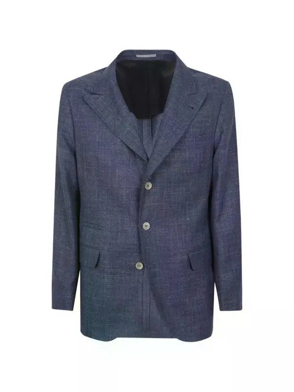 Brunello Cucinelli Button Jacket - Blue