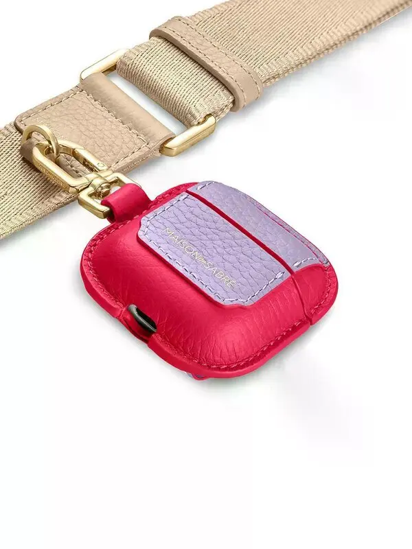 MAISON DE SABRE Leather Airpods 4 Keyring Case