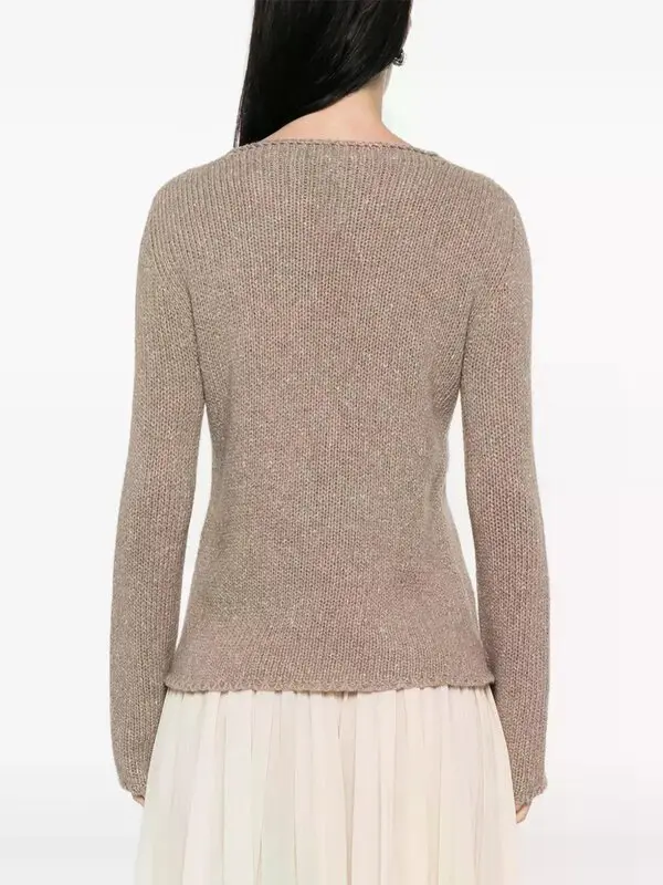 THE ROW Nitha Round-neck Sweater - Neutrals