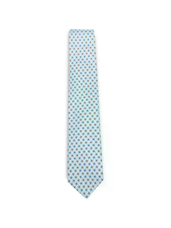 LUIGI BORRELLI Printed Neck Tie - Blue