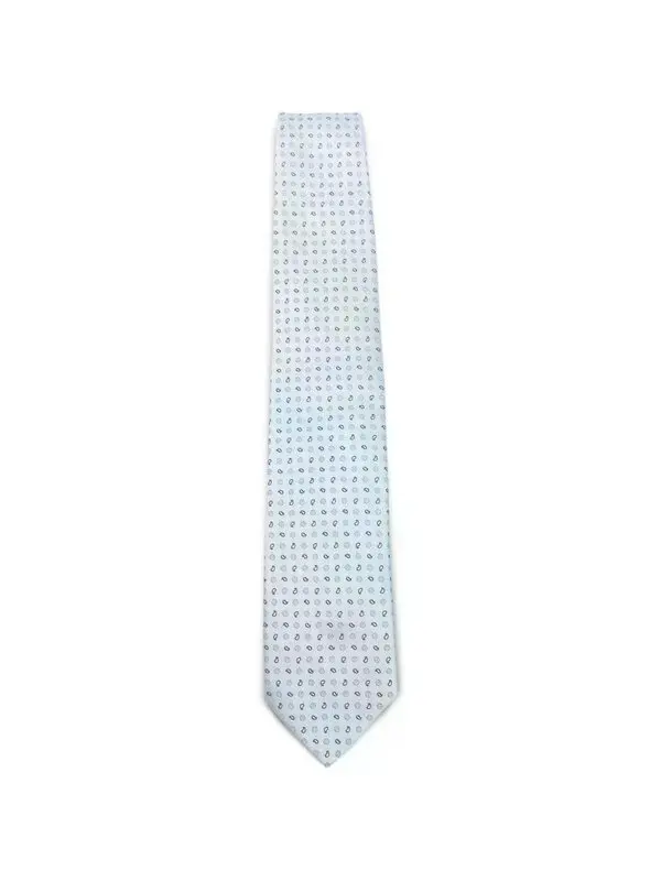 LUIGI BORRELLI Patterned Neck Tie - Blue