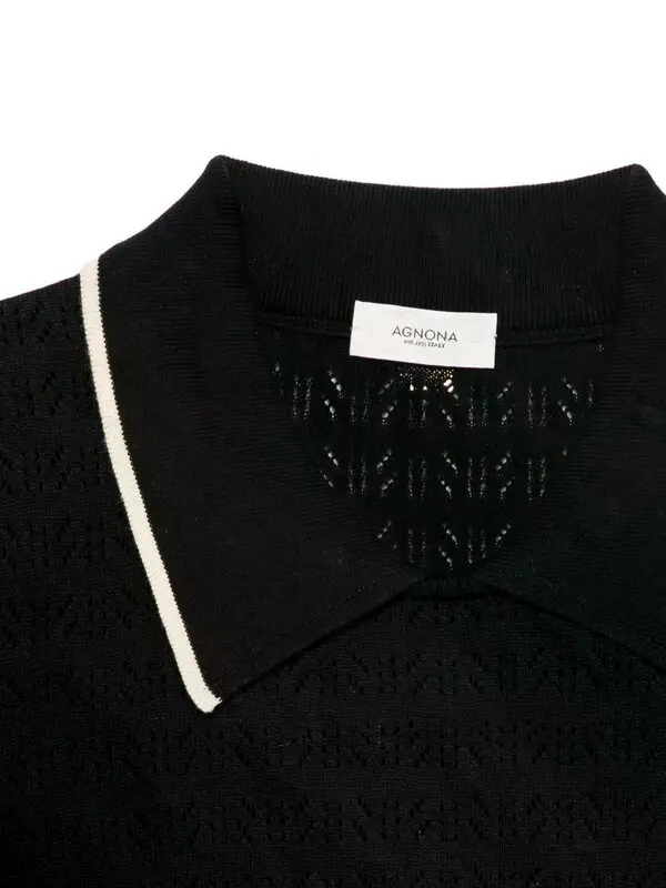 Agnona Sleeveless Perforated Knit Vest