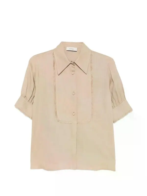 Agnona Buttoned Fringed Shirt