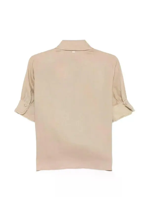 Agnona Buttoned Fringed Shirt