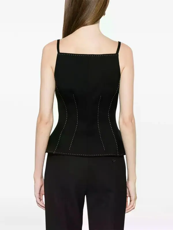 NISSA V-neck Buttoned Top