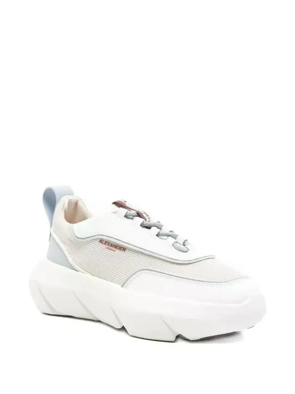 ALEXANDER SMITH Leather Panelled Sneakers - Grey