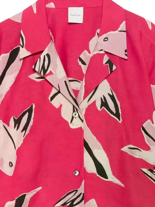 Paul Smith Fish Print Shirt - Pink