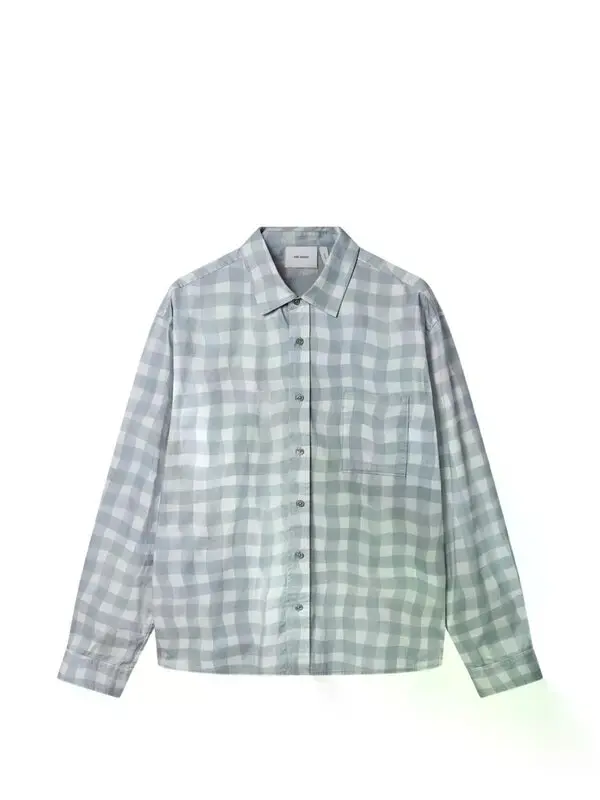 Axel Arigato Distort Gingham Pocket Shirt